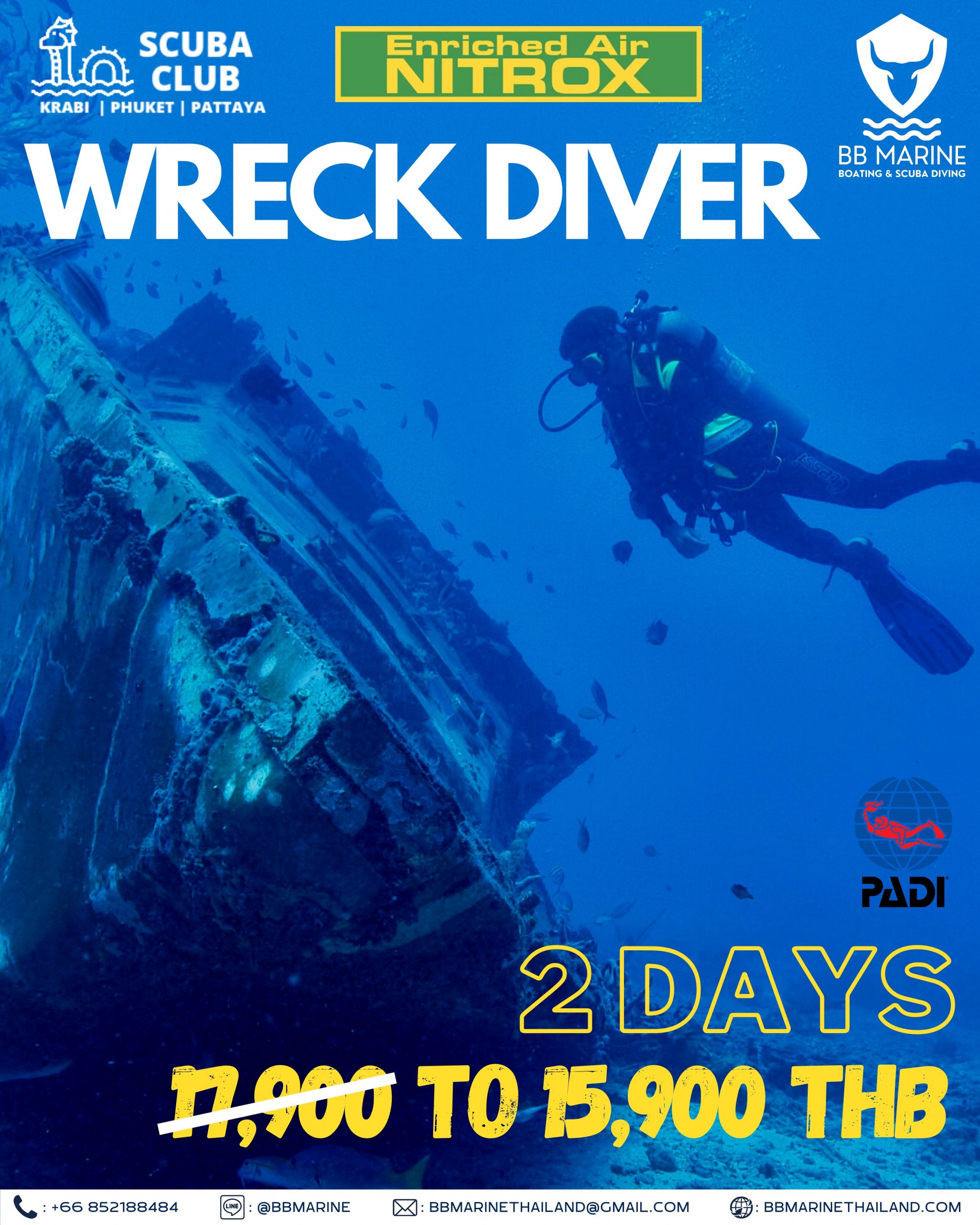 Course Details Wreck Diver – Krabi Scuba Club